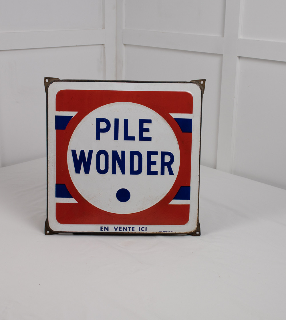 Letrero PILE WONDER